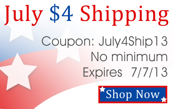 July $4 Shipping with No Minimum | The Detailed Image Blog