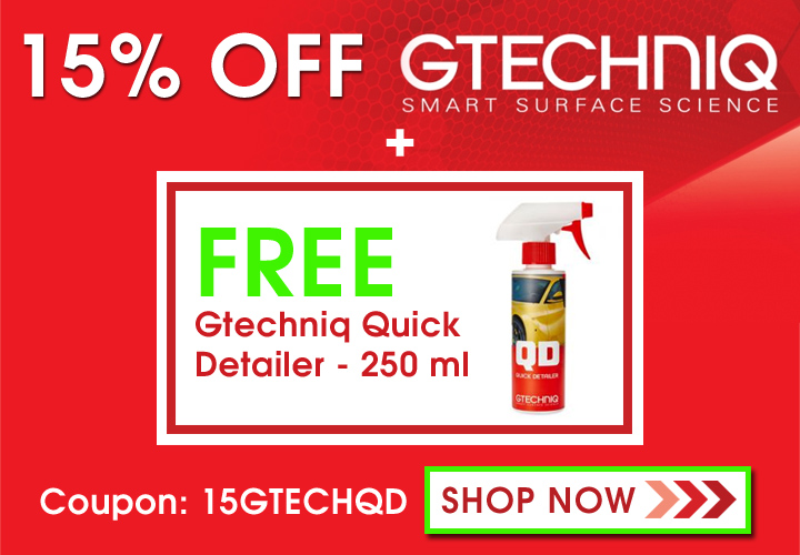 15% Off Gtechniq + Free Quick Detailer | The Detailed Image Blog