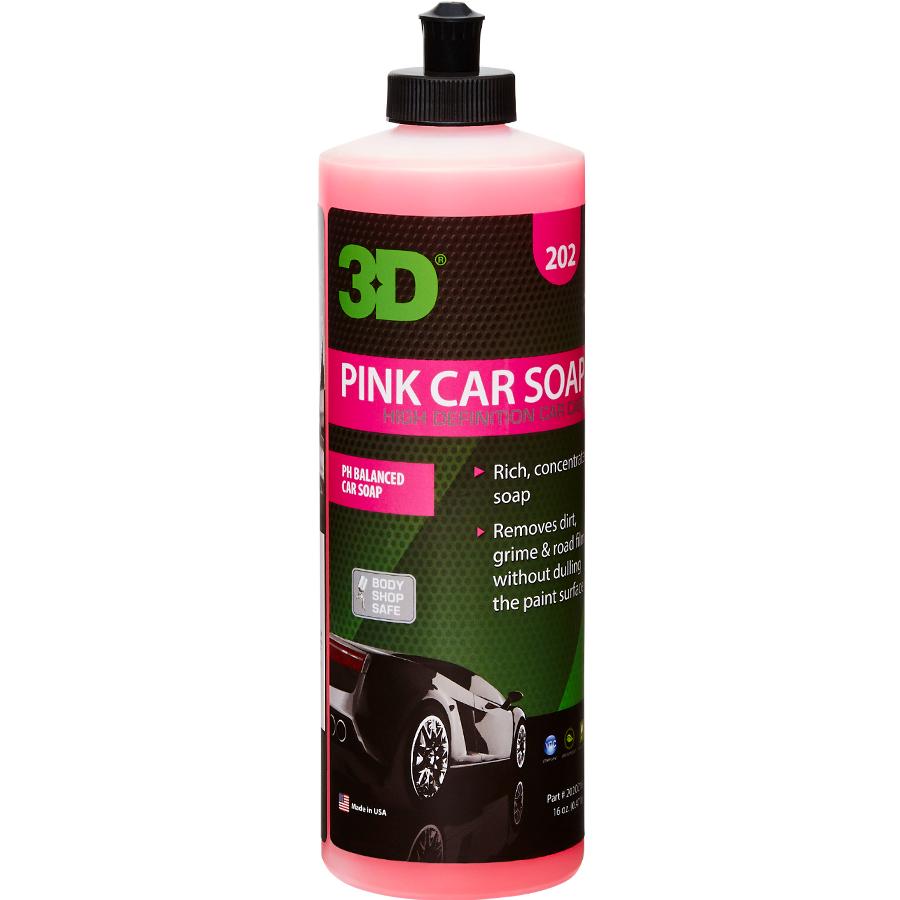 3D Pink Car Soap - 16 oz - Detailed Image