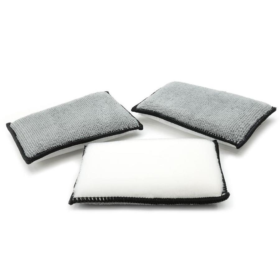 Autofiber Scrub Ninja Scrubber Sponge 3 pack White and Grey - 5"x3.5 ...