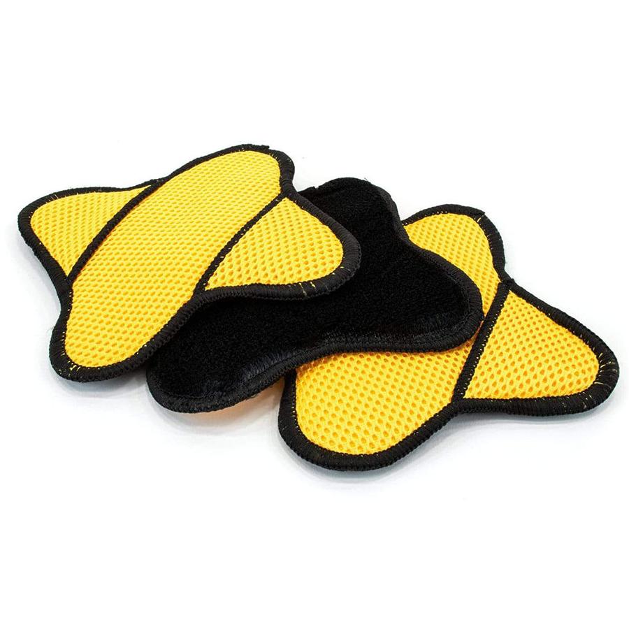 Autofiber Scrub Ninja Star Scrubber 3 pack - 7" x 7" - Detailed Image