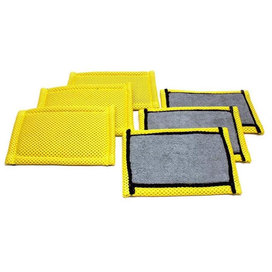 Autofiber Skinny Scrubber Leather and Interior Sponge 6 pack - 6"x4 ...