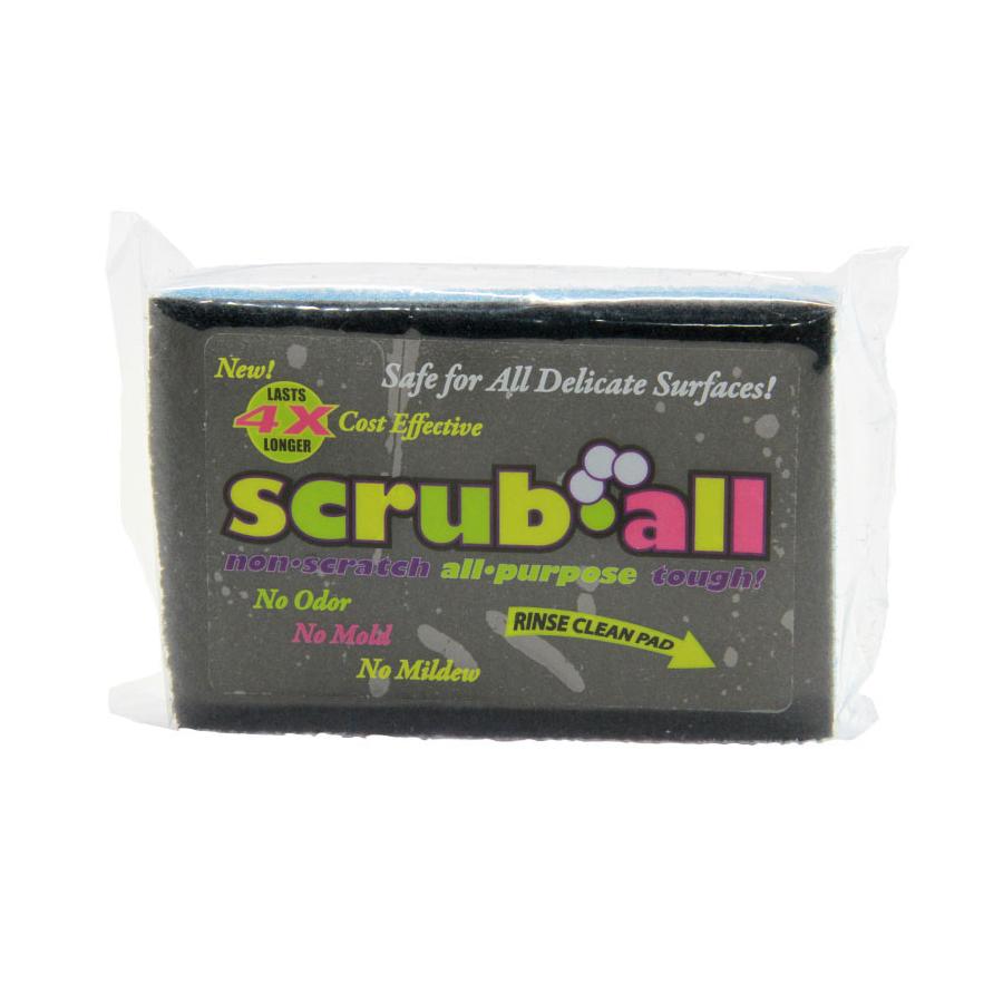 Tuf Shine Scrub-All No Scratch Sponge - 3" x 4.5" x 1" - Detailed Image